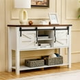 Reliancer Sliding Barn Doors Entryway Table, Sofa Table, Farmhouse ...