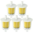 Anxingo 5 Pcs 3/8" Universal Fuel Filters Inline Gas Fuel Line for ...
