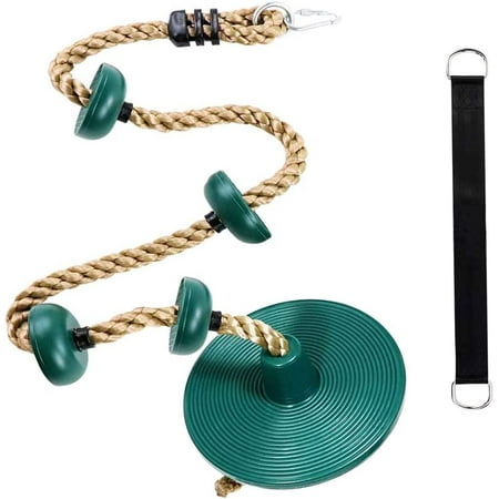 letsgood Ninja Tree Climbing Rope with Platforms and Disc Swing Seat ...
