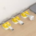 Yellow Desktop Cable Organizer, Data Cable Management, Wire Clips And ...