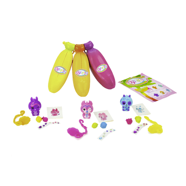 Banana's Collectible Toy 3pk Rainbow Bunch (Colors May Vary) - Walmart.com
