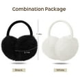 Loritta 2 Pcs Winter Earmuffs For Women Fluffy Cute Ear Muffs For