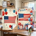 4th of july dish towels for kitchen an american flag with balloons and ...