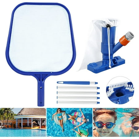 Swimming Pool Cleaning Kit, Pool Vacuum Cleaner Skimmer Net with Fine ...