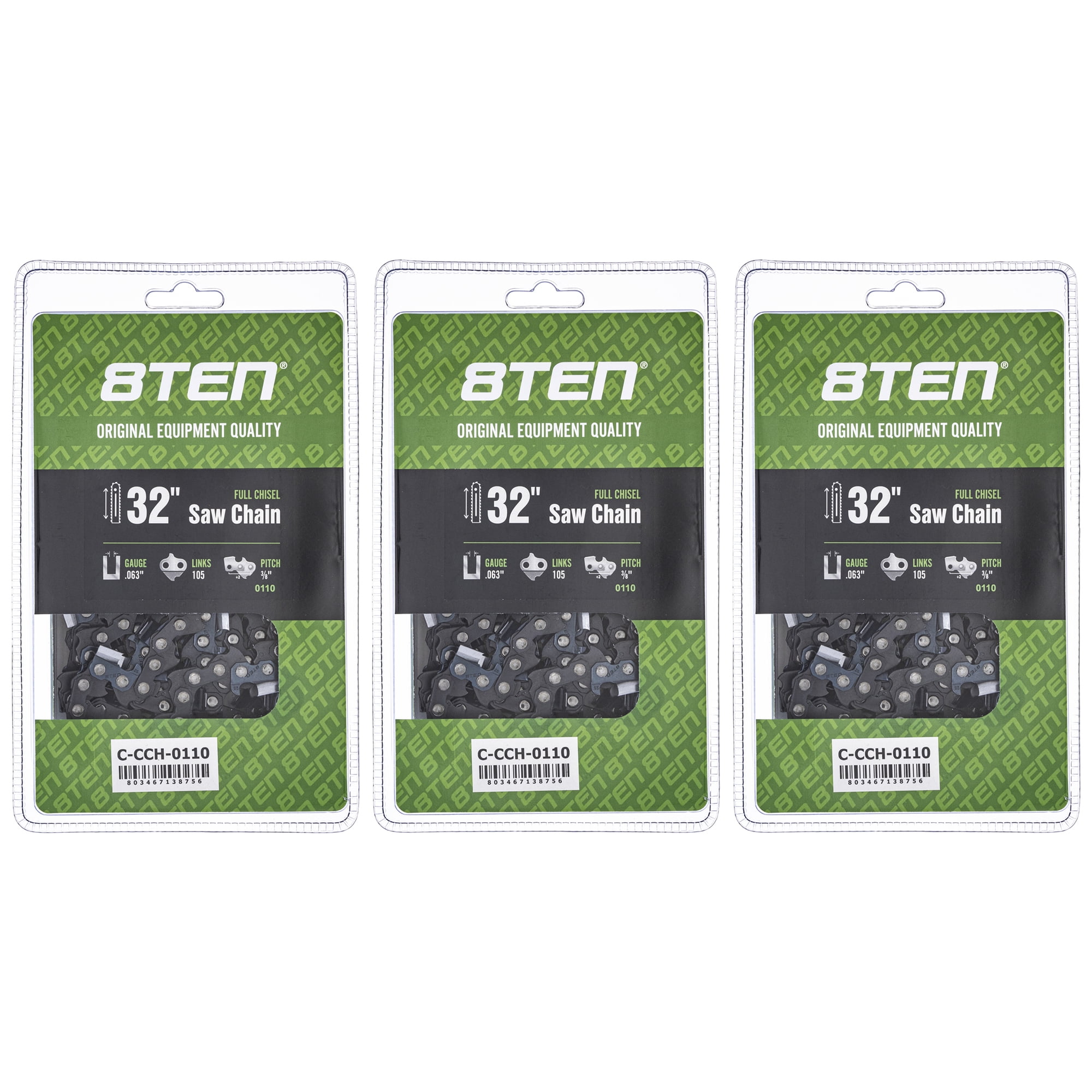 Full Chisel Chainsaw Chain 32 inch .063 3/8 105DL for Husqvarna Poulan ...