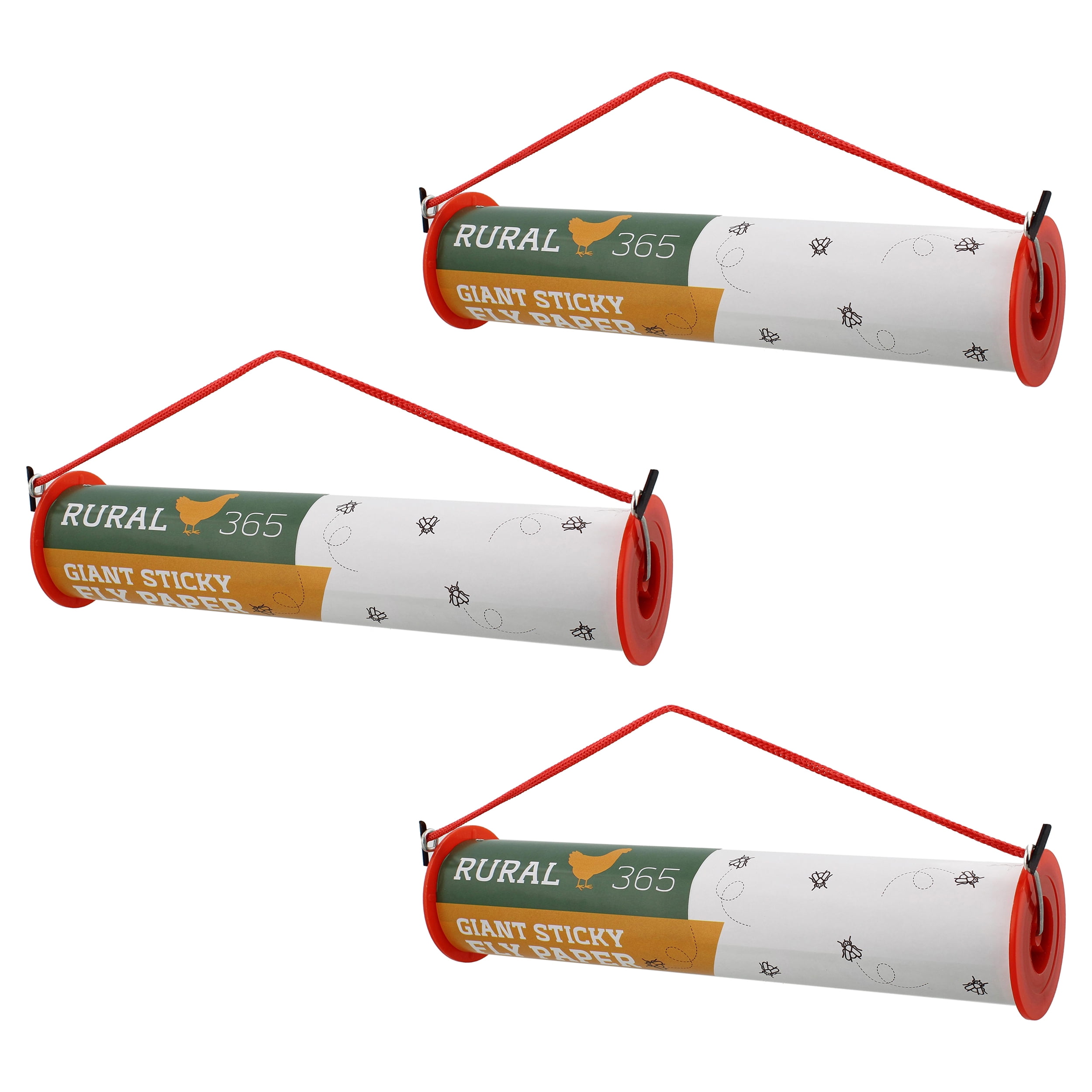 Ruralty Hanging Outdoor Sticky Fly Catcher Strip 30ft Insect Tape 3 ...