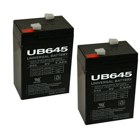 6 Volt 4AH Rechargeable Sealed Lead Acid SLA Battery 6 volt 4amp - 2 ...
