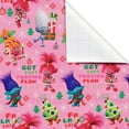 Plus Mark 40" Trolls Christmas Wrapping Paper with Cutlines (60 Sq. ft ...
