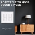 Baomain Decora Light Switch, Single Pole Rocker Switches with Included ...