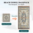 Boho Ethnic Rustic 2-in-1 Beach Towel Backpack,Quick Dry Beach Towel ...