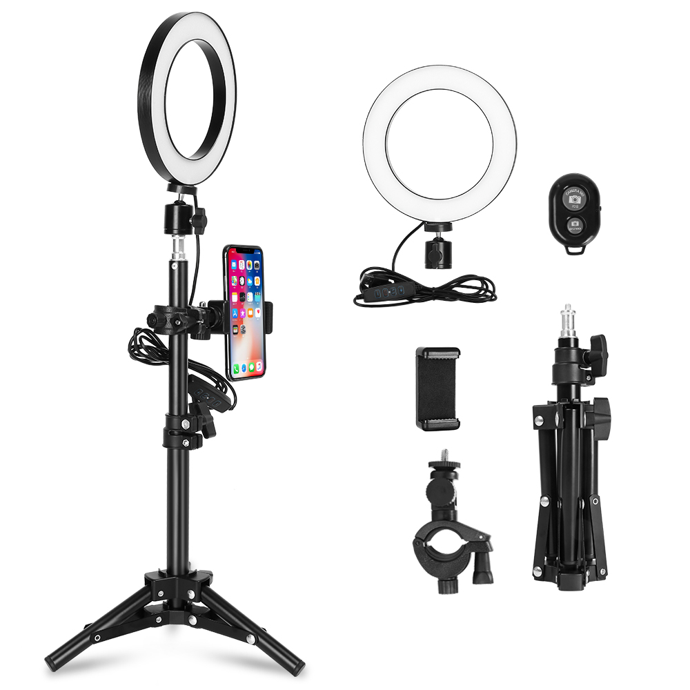 Kshioe 6 Inch With Button Super Fire Ring Light Plus Bracket Set Kshioe 6 Inch With Button Super Fire Ring Light Plus Bracket Set