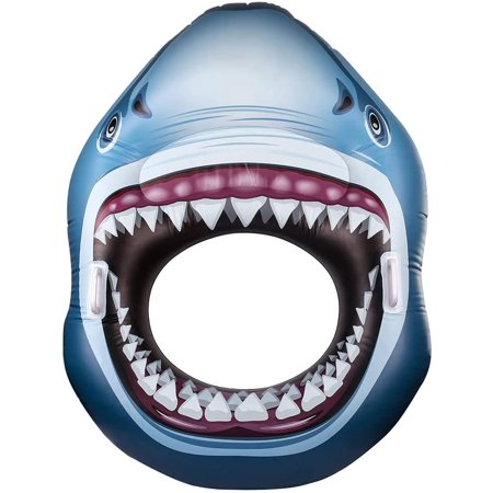 Shark Pool Float, Pool Floaties for Adult Size Inflatable Shark Float ...
