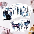 1 Set 12 Sheets 12 Style PVC Stickers for Window Decoration Animals ...