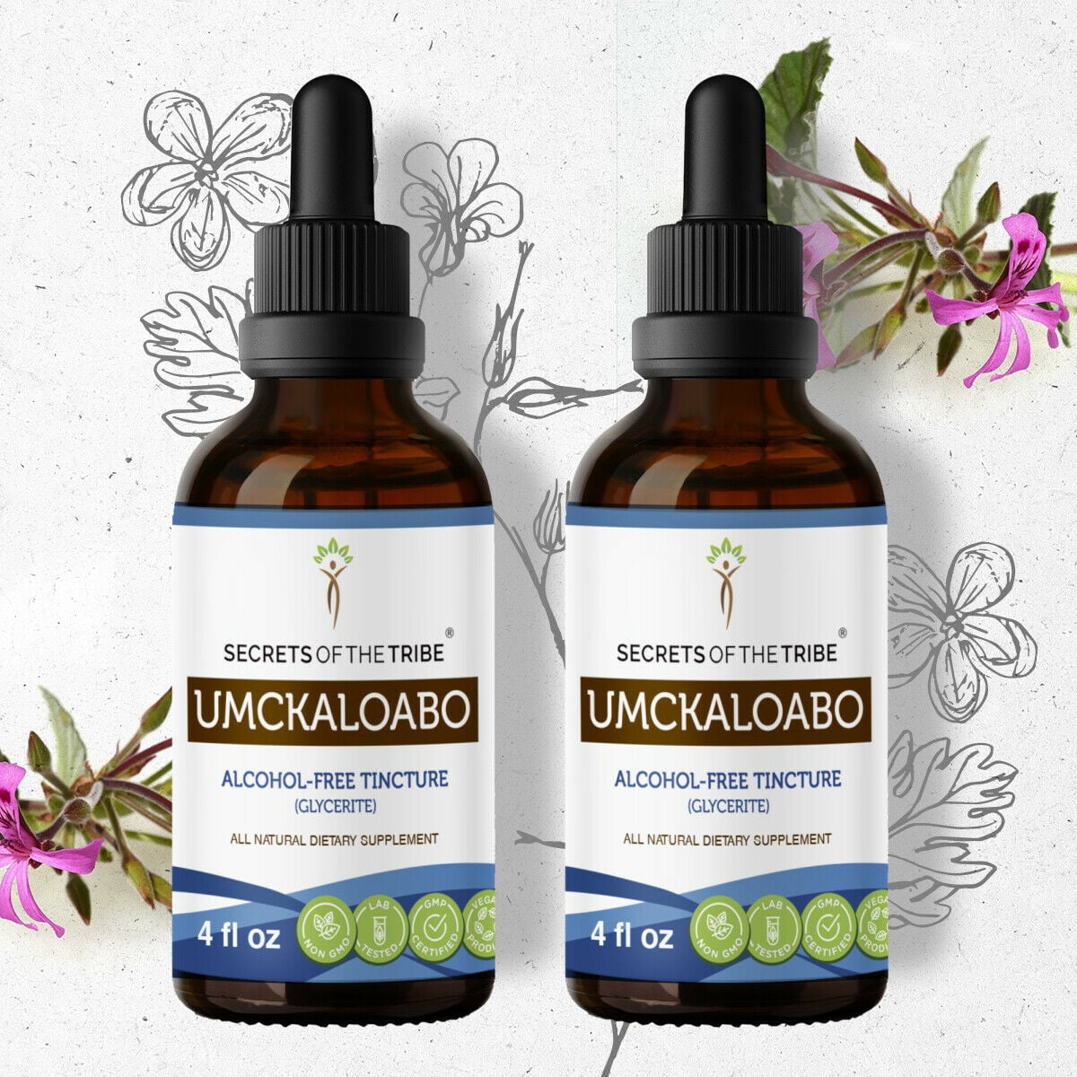 Umckaloabo Tincture Alcohol-FREE Extract, Organic Umckaloabo ...
