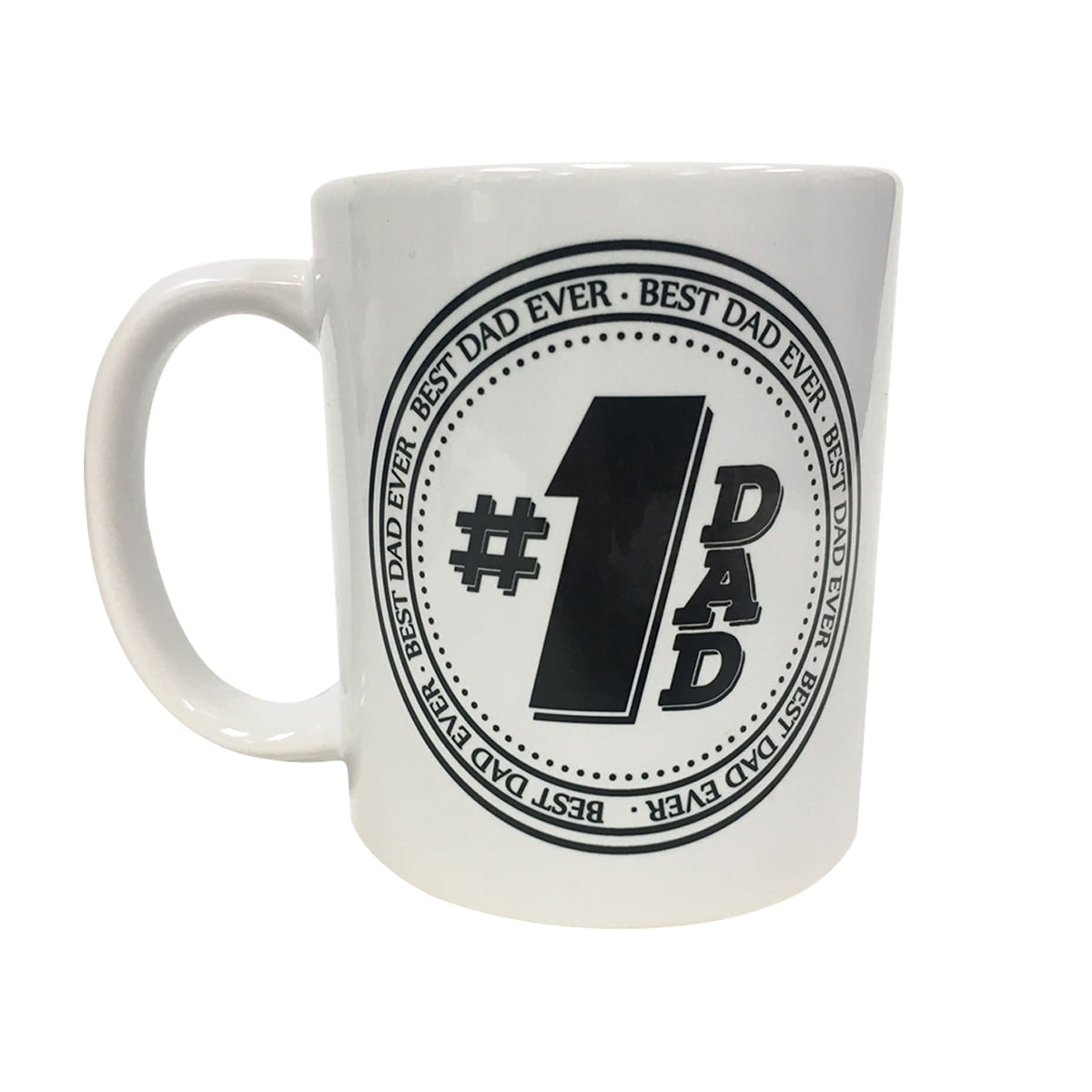 Number 1 Dad 11 oz Coffee Mug Best Ever No. One Cup Birthday Father's ...