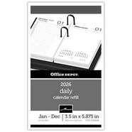 AT-A-GLANCE Financial Desk Calendar Refill, 3 1/2 x 6, White, 2018 ...