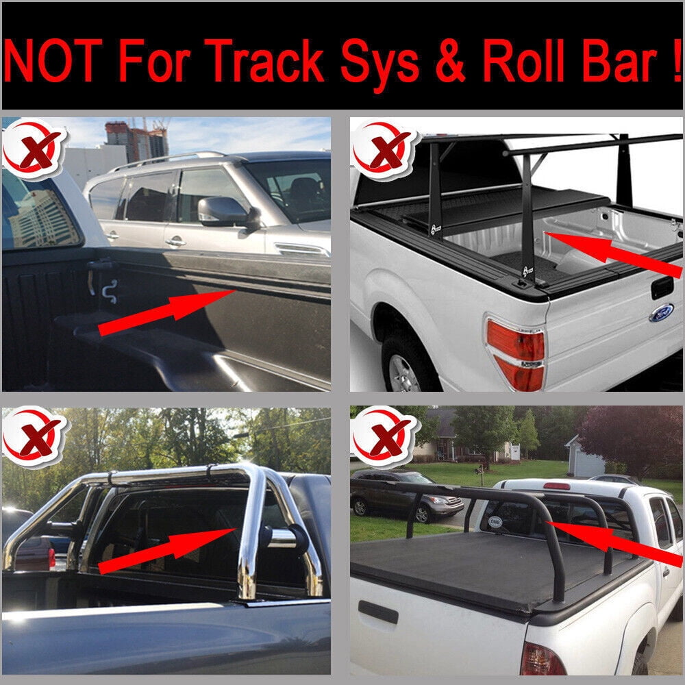6'/72.7" Soft Lock & Roll Up Truck Bed For 2019-now Ford Ranger Tonneau ...