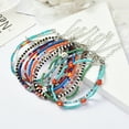 XIJIN Jewelry Accessories: 12Pcs Handmade Multicolor Beaded Anklets for ...