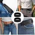 2 Pcs No Buckle Belts for Men Bro Velcro Nylon Material No Buckle Belt ...