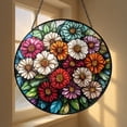Botanical Birth Flower Window Hanging – Artistic Decorative Suncatcher ...