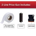 Perco Pro 2 Line Price Label Machine, 8 Digit Marking Gun with 750 ...