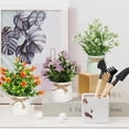 6pcs Artificial Pot Flowers Small Fake Plants Mini Potted Plants for ...