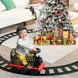 Gymax 6V Electric Kids Ride On Train Motorized Train Toy w/ Track & 6 ...