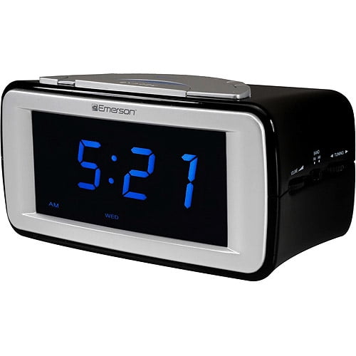 Emerson SmartSet Dual Alarm AM/FM Clock Radio With SureAlarm - Walmart ... Emerson SmartSet Dual Alarm AM/FM Clock Radio With SureAlarm - Walmart ...