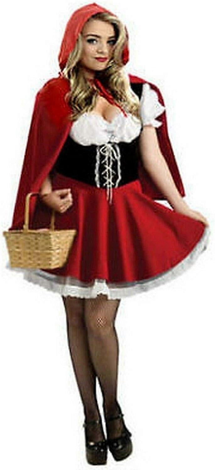 Forever Young Ladies Red Riding Hood Fairytale Halloween Fancy Dress ...