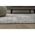 Distressed Floral Damask Bohemian Gray 3'3"x5' Area Rug - Walmart.com