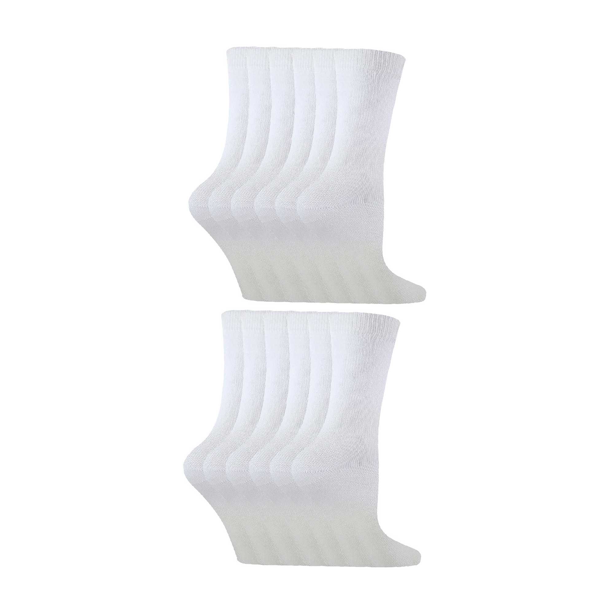 12 Pair Multipack Kids Bamboo Socks | Sock Snob | Childrens Plain Socks ...