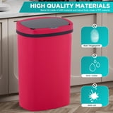 BestOffice 13 Gallon Touchless Kitchen Trash Can, Motion Sensor Lid ...