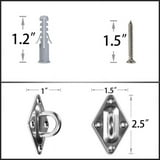 ColorTree 6 Inch Hardware Kit for Triangle Sun Shade Sail Canopy, 316 ...