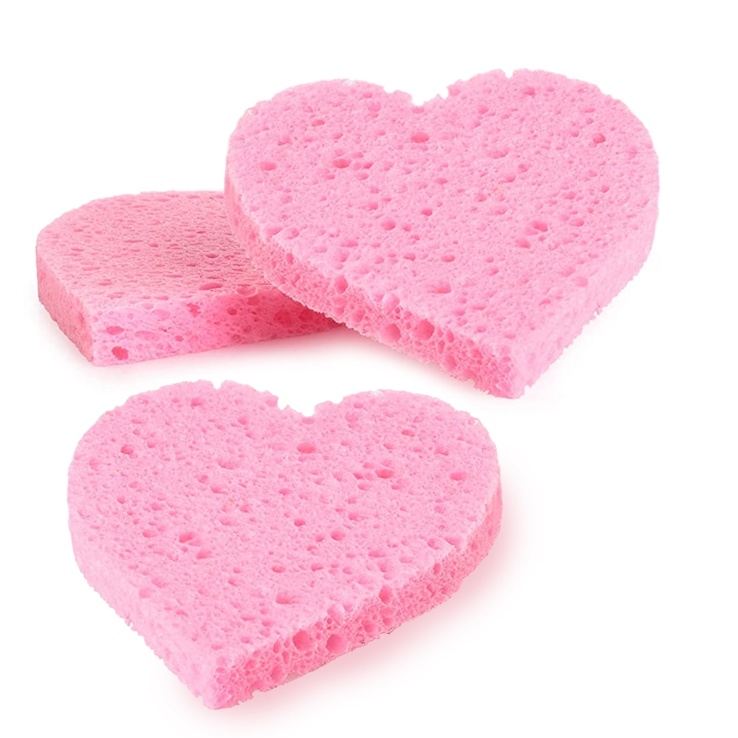 Premium 3 Pack Heart Shaped Sponge | MinxNY - Walmart.com