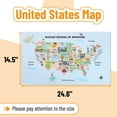 Mr. Pen- United States Map for Kids, 14.5”x 24.6”, Us Map for Kids ...