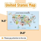 Mr. Pen- United States Map for Kids, 14.5”x 24.6”, Us Map for Kids ...