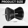 2 Pcs Heavy Duty Boat Trailer Roller 4 Inches Robust Rubber Shaft Keel ...