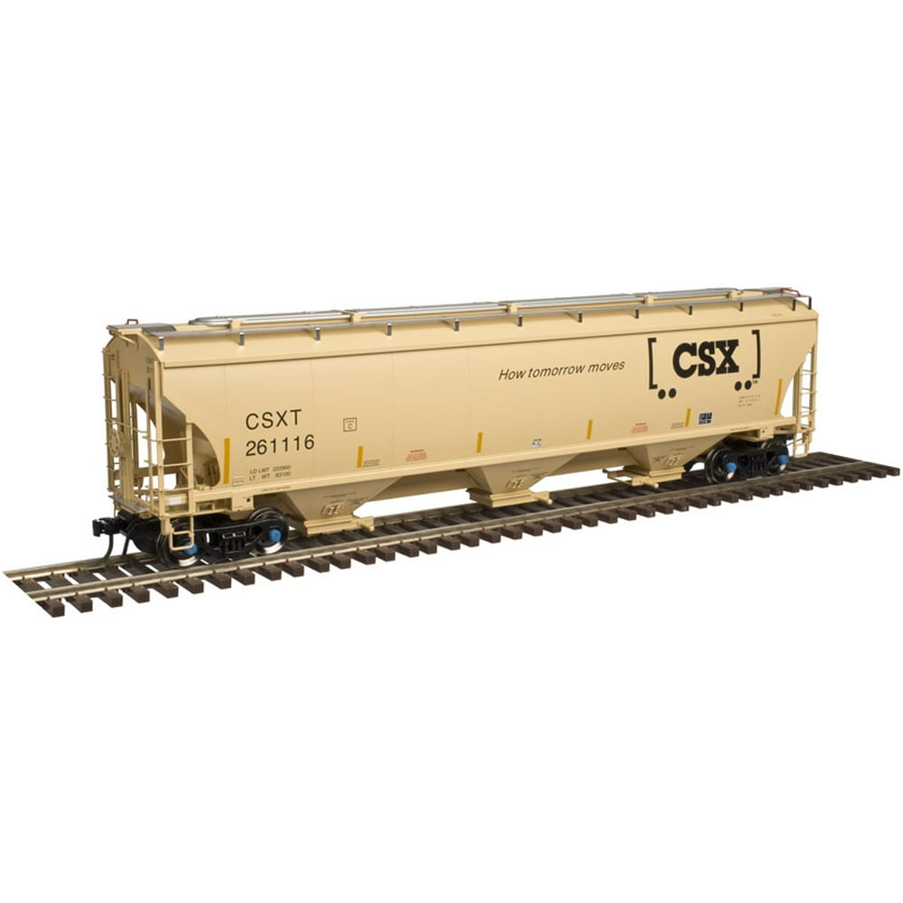 Atlas 3001126 O CSX Trinity 5161 cu. ft. Covered Hoppers 3-Rail ...