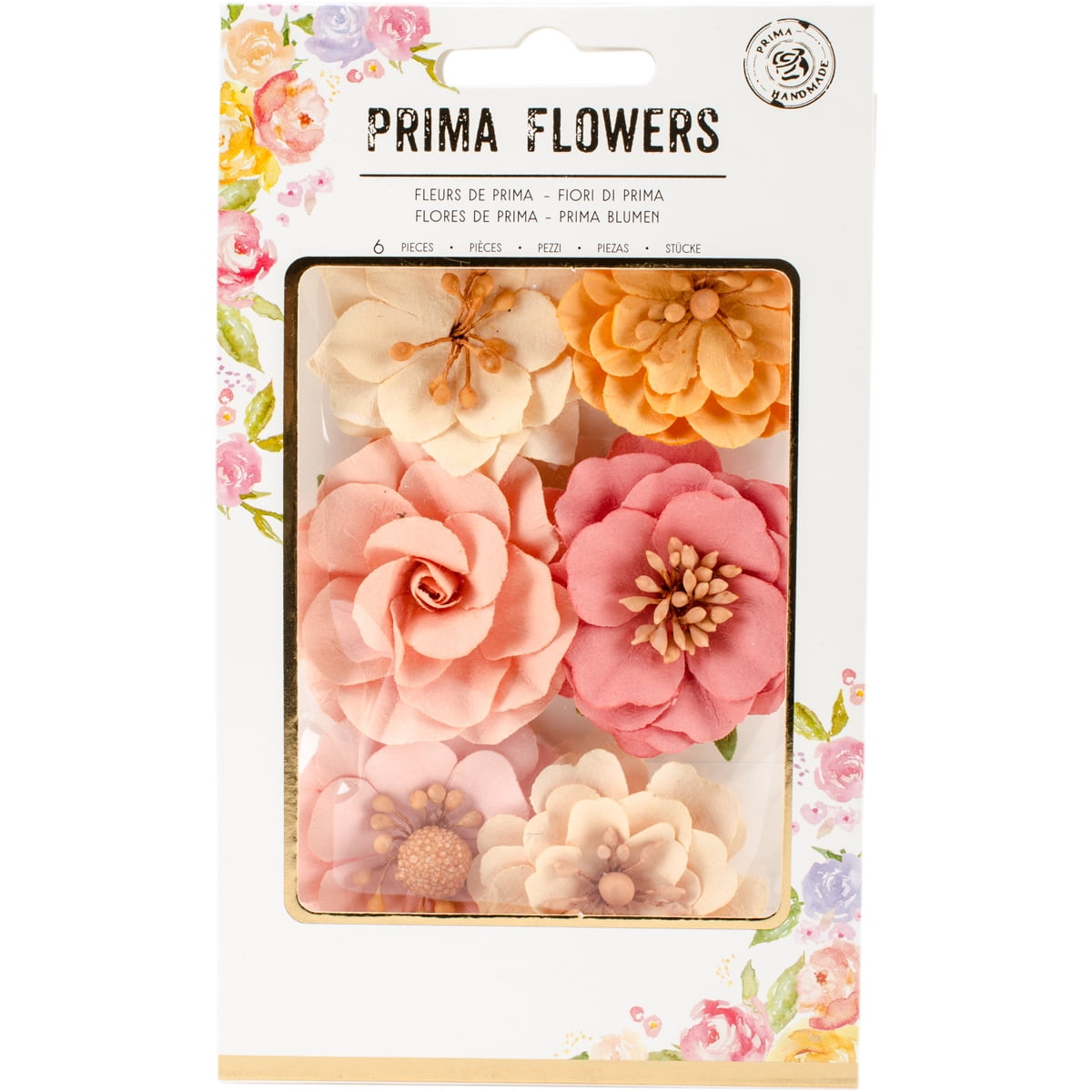 Prima Marketing Paper Flowers 6/Pkg-Paradisia - Walmart.com