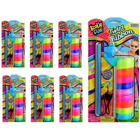 JA-RU Ribbon Wands Ribbon on a Stick (6 Packs) Dance Twirling Ribbon ...