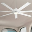 Casa Vieja Montego 60" Industrial Rustic Ceiling Fan, LED Lamp Fixture ...