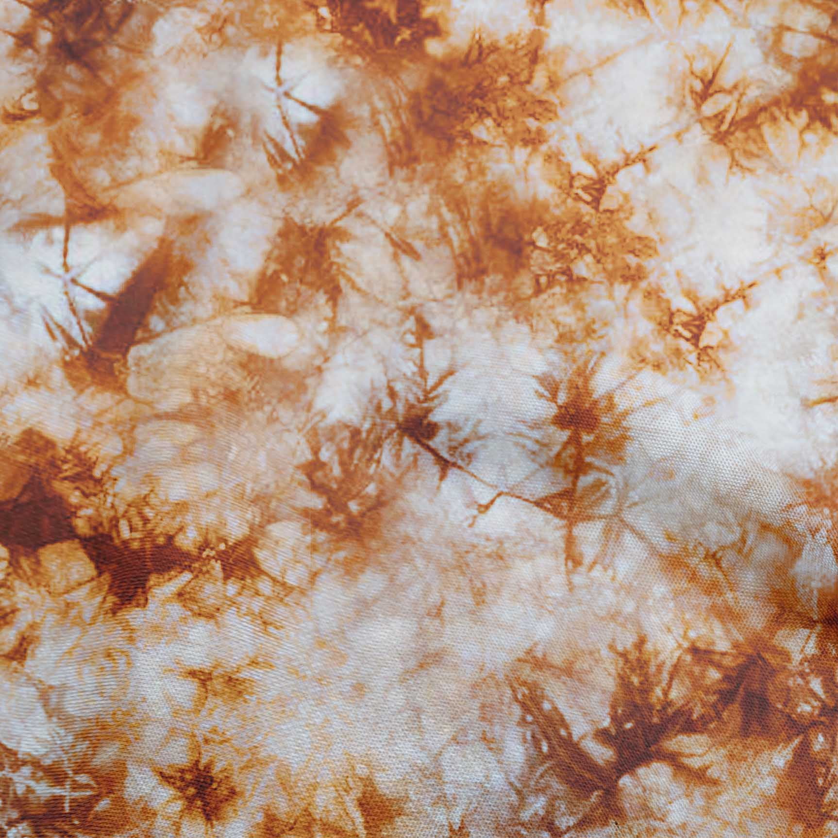 oneOone Silk Tabby Rust Brown Fabric Brush Stroke Fabric For Sewing ...