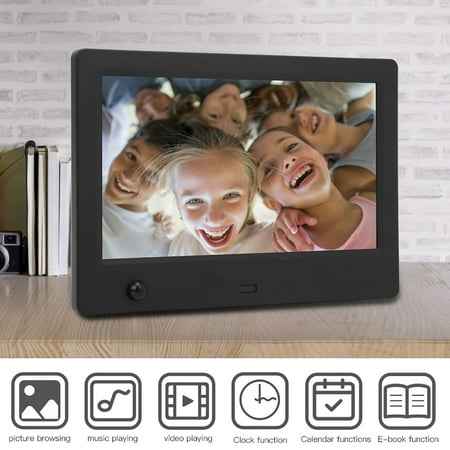 800x480 HD Photo Album, Music Movie Player 7in Digital Photo Frame ...