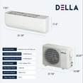Della 12000 Btu Wifi Enabled 20 Seer Cools Up To 550 Sq Ft 110 120v