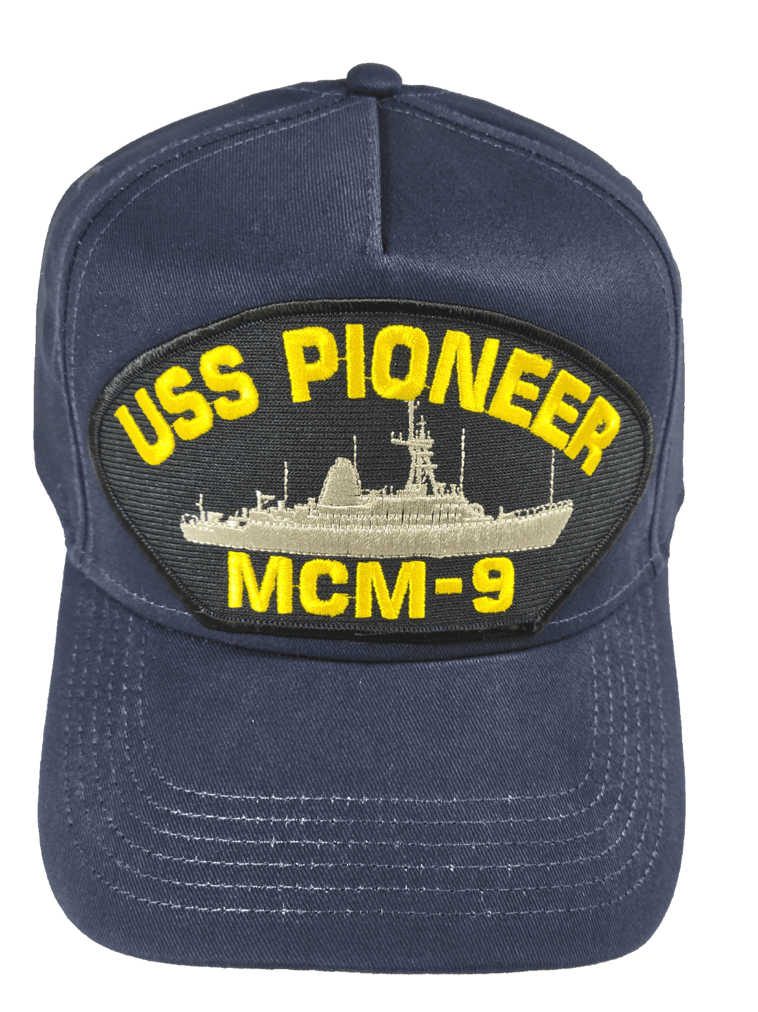 USS Pioneer MCM-9 Ship HAT - Navy Blue - Veteran Owned Business ...