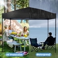 10×10FT Canopy Tent Replacement Top, Instant Pop Up Canopy Straight Leg ...