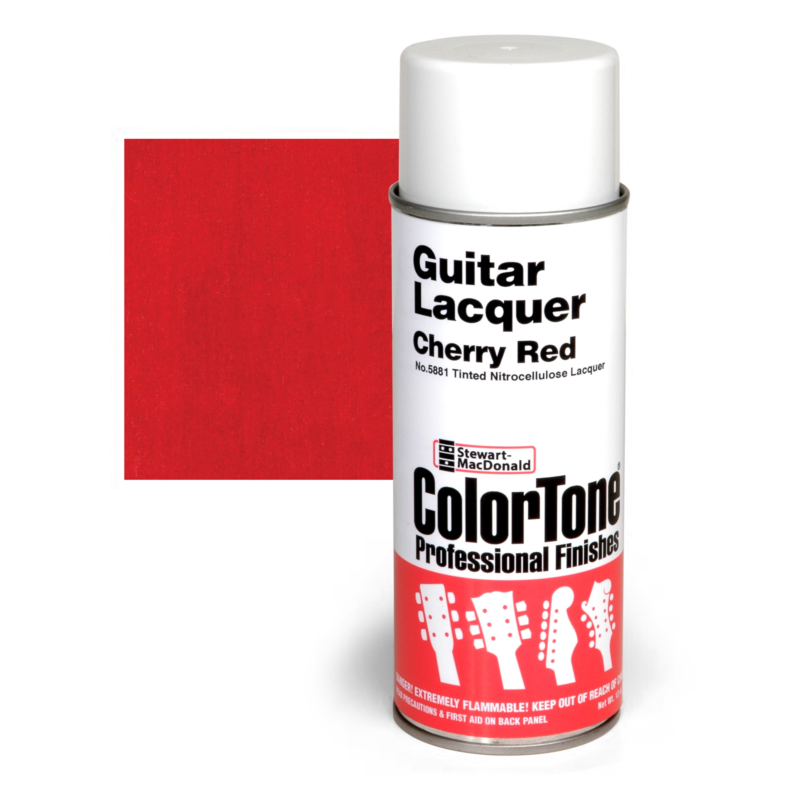 ColorTone Tinted Aerosol Guitar Lacquer, Cherry Red - Walmart.com