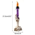 1 Pack Halloween Skull Candle Holder Light, Skeleton Ghost Hand ...