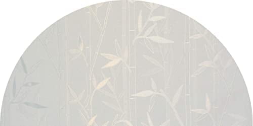 Precut White Bamboo Arched Window Film Shade, Self Adhesive Static ...