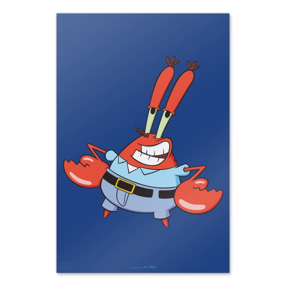 SpongeBob Mr. Krabs Pose Wall Art Picture Paper Poster Décor Home ...